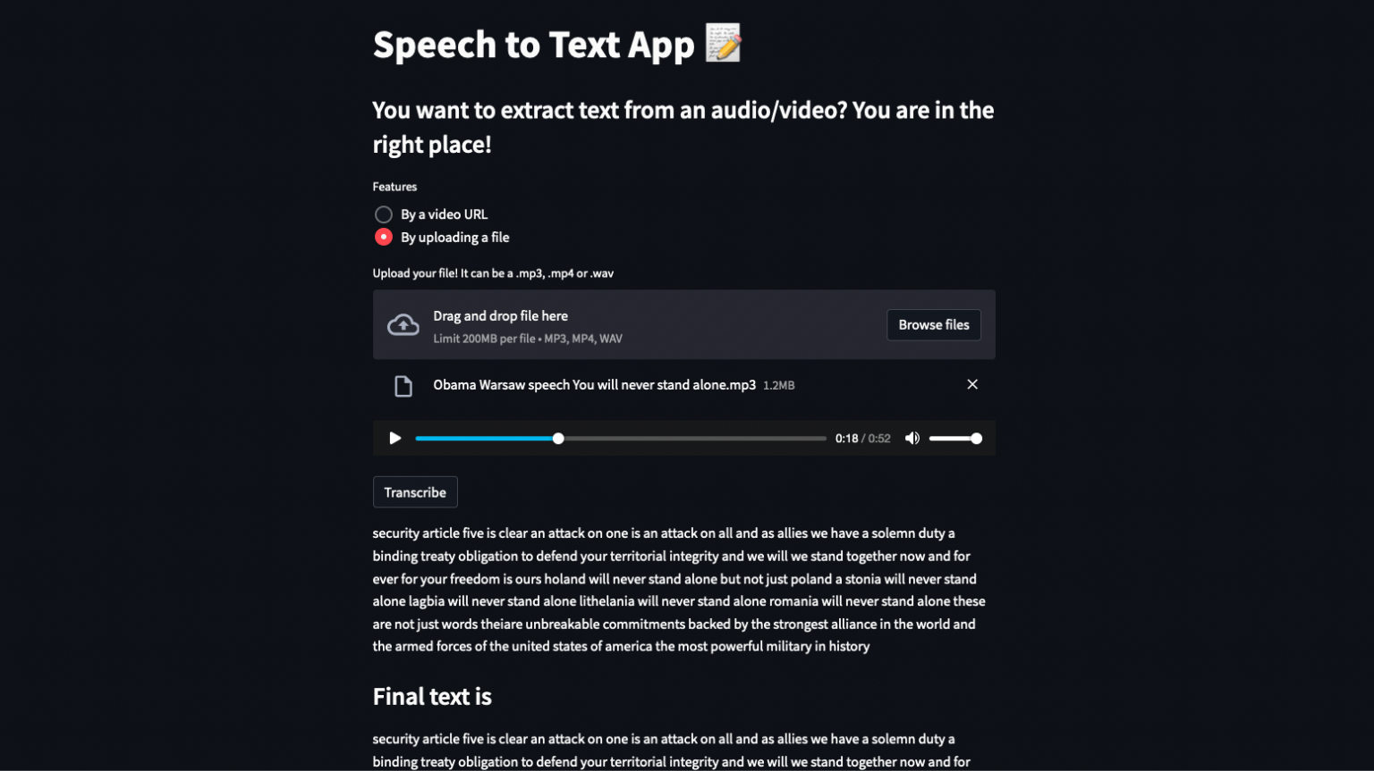 How to build a Speech-To-Text Application - OVHcloud Blog